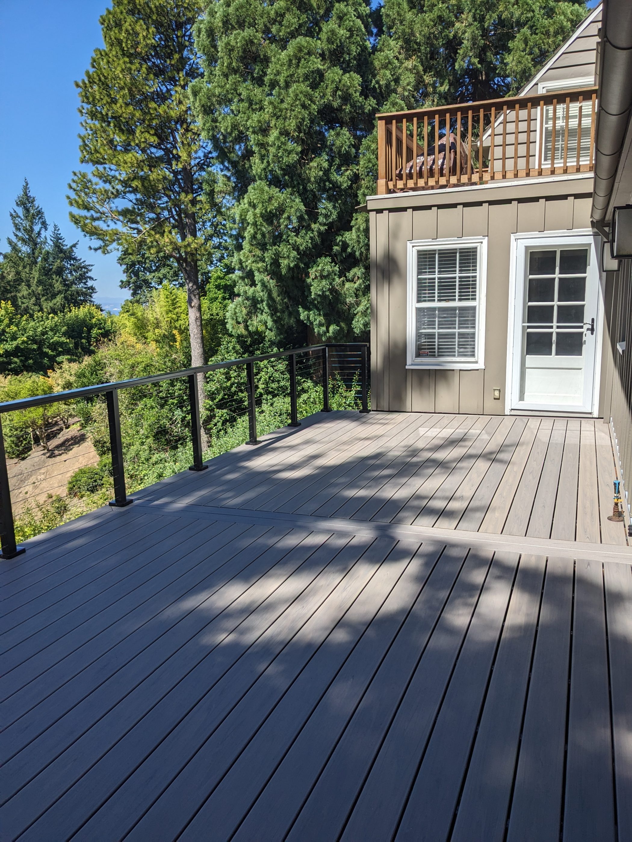 Trex Biscayne deck with cable rail - Deck Masters, LLC