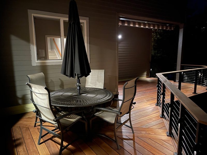 Ipe Deck with Lights and Cable Railings - Deck Masters, LLC